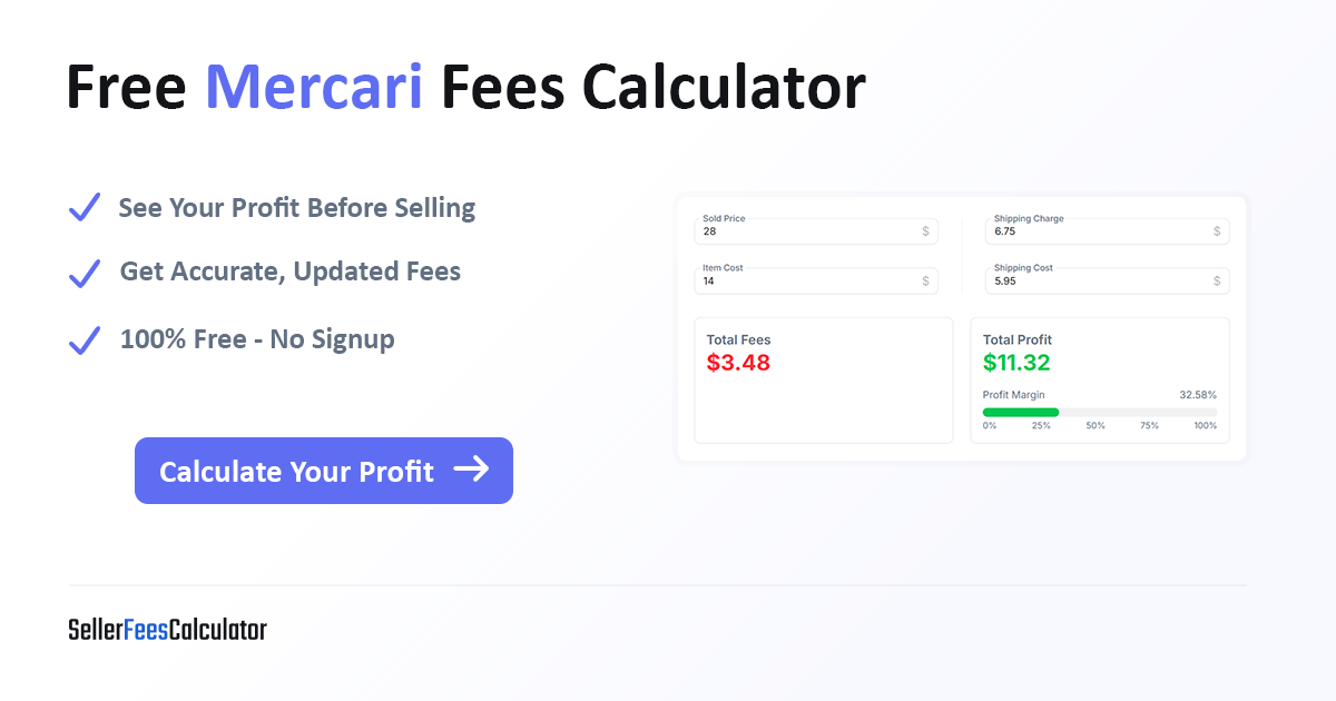 Mercari Fee Calculator - Accurate Fee Breakdown