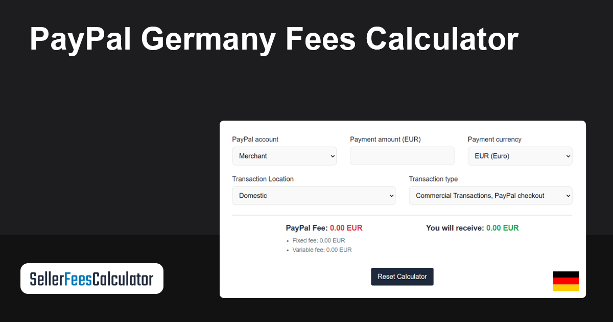PayPal Germany Fee Calculator - Accurate Fee Breakdown